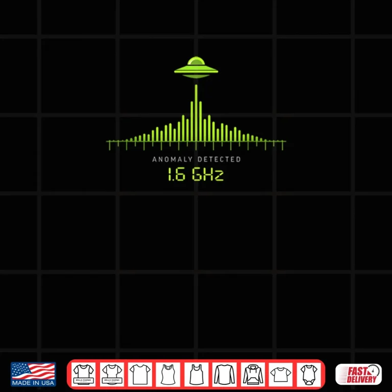 UFO Alien Communication Signal Anomaly Detected 1.6 GHz SETI Shirt ...